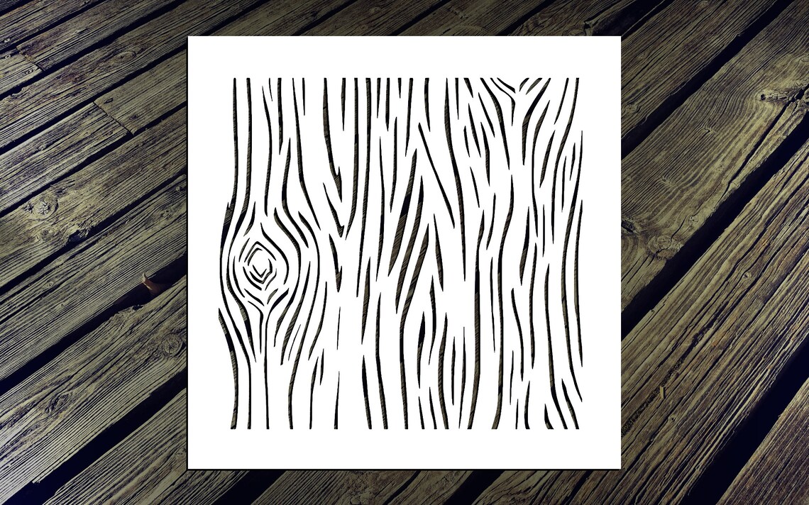 Wood Grain Reusable Stencil many Sizes - Etsy
