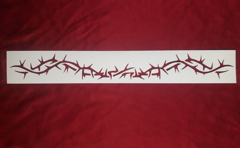 Thorn Vine Border Stencil Many Sizes Available | Etsy