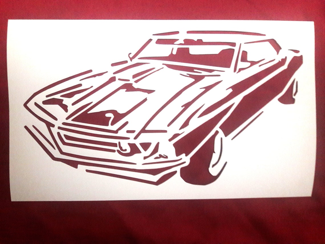 Classic Muscle Car Reusable Stencil Many Sizes | Etsy
