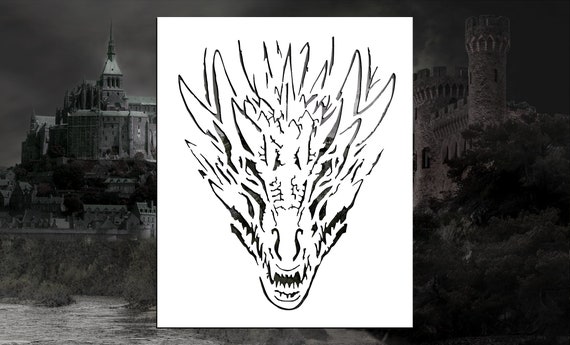 Dragon Face Stencil Trendy Tribals Lil Dragon Face Painting Stencil