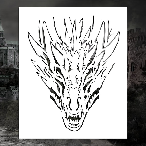 Dragon Stencil - Etsy