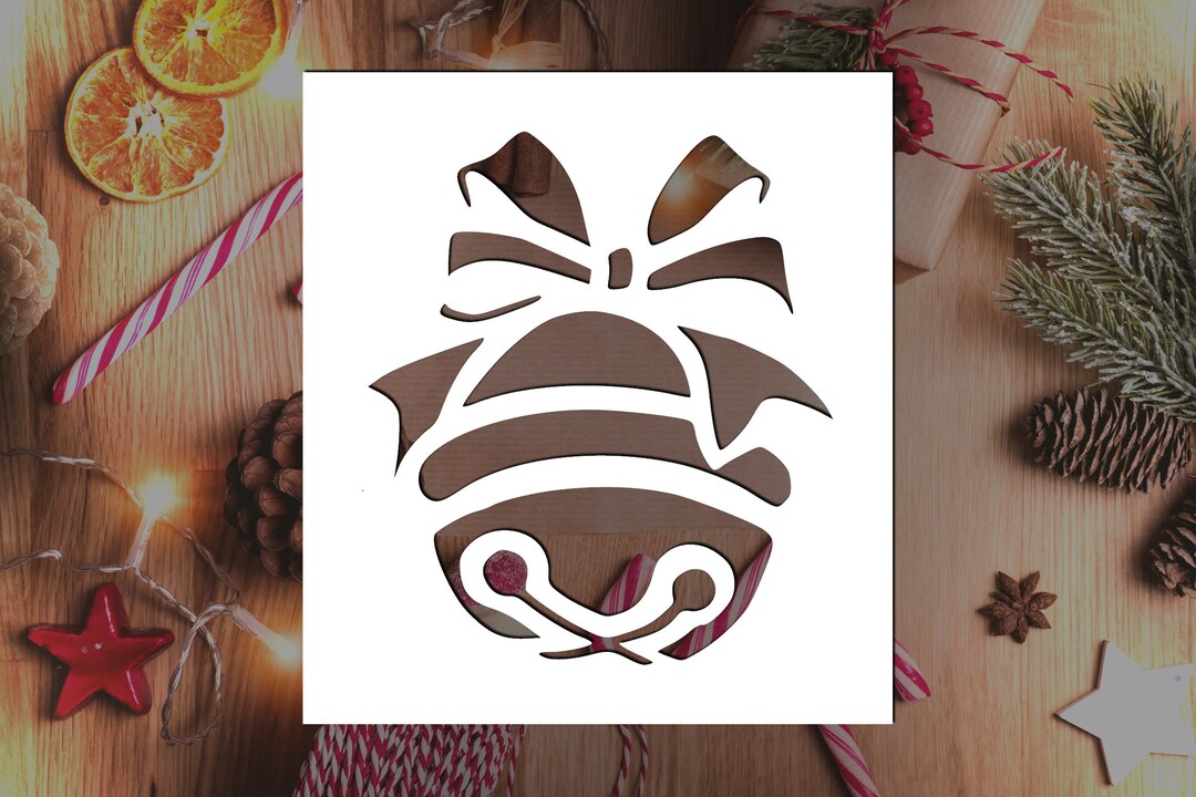 Sleigh Bell Reusable Stencil (many Sizes) - Etsy