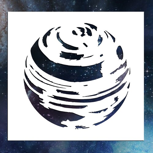 Planet Mars Reusable Stencil many Sizes - Etsy