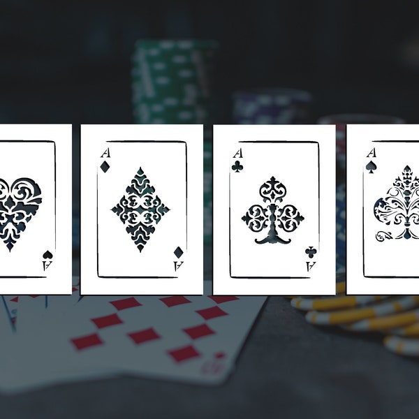 Ace of Spades Stencil - Etsy