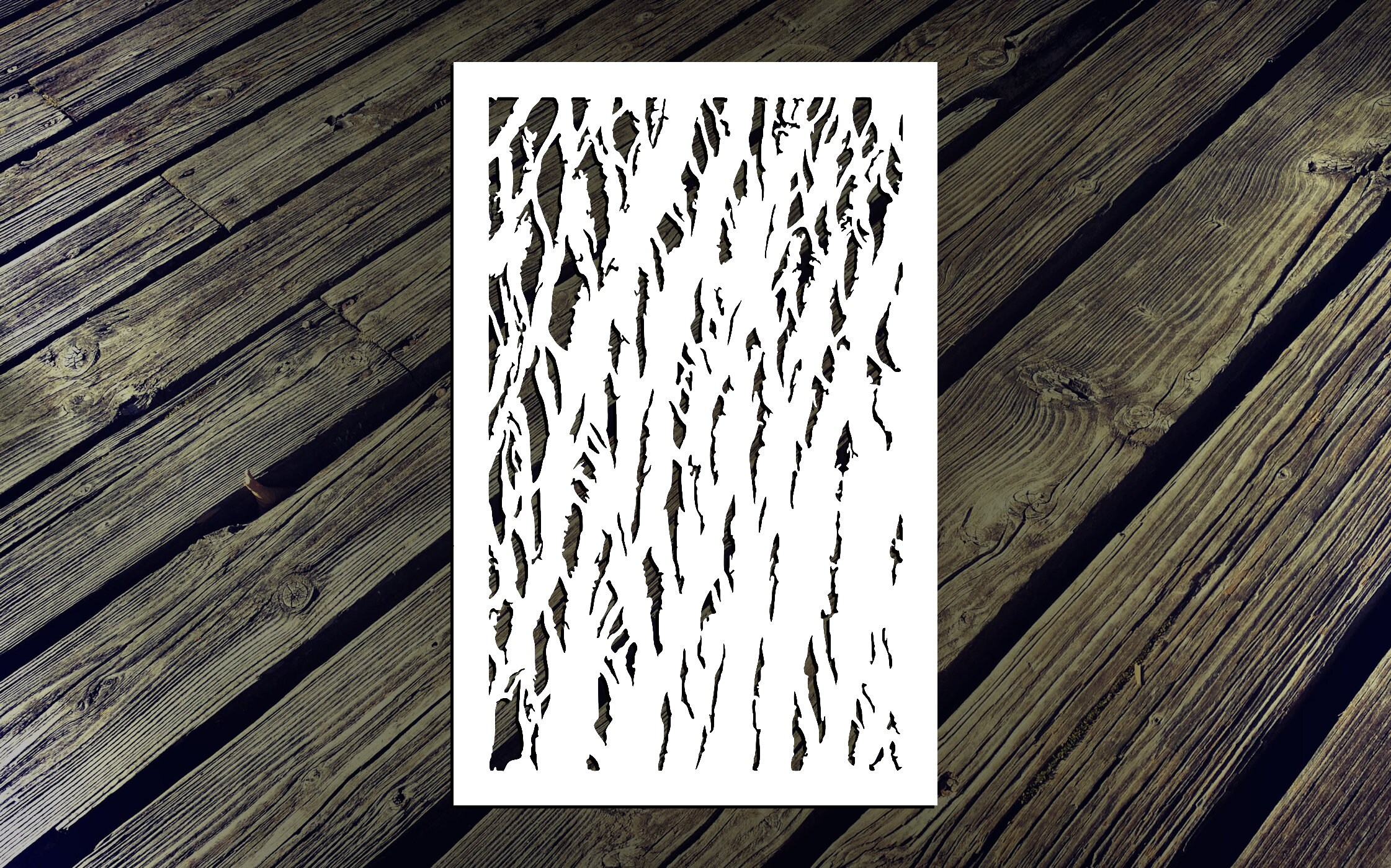 Willow Tree Bark Reusable Stencil (many Sizes) - Etsy