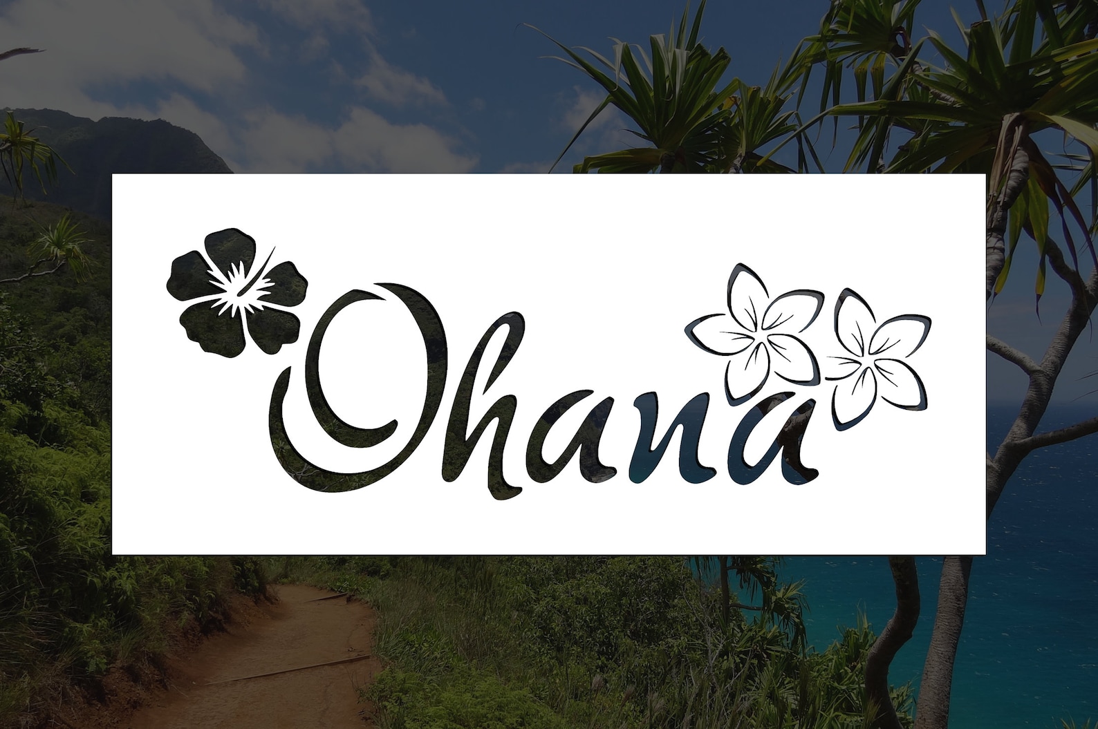 Ohana Reusable Stencil (many Sizes) - Etsy