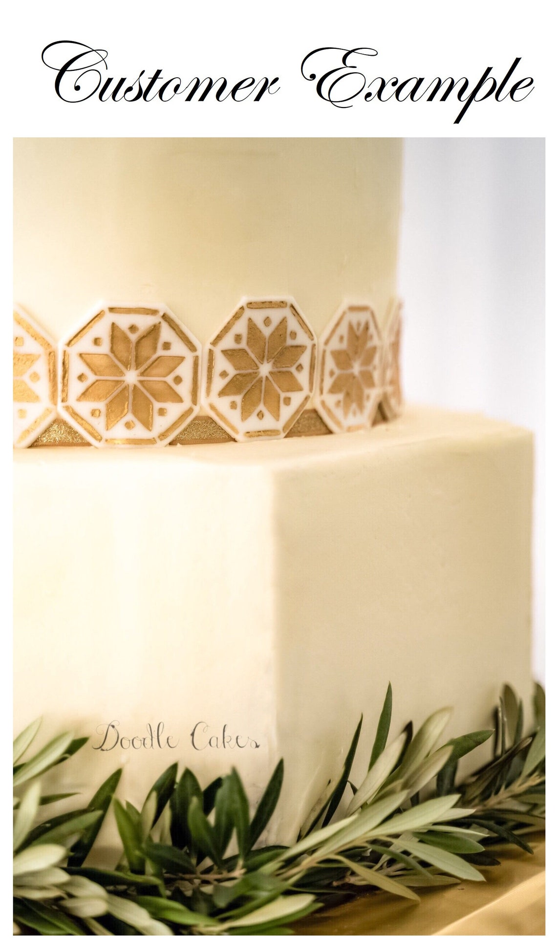 Geometric Flower Border Reusable Stencil many Sizes - Etsy