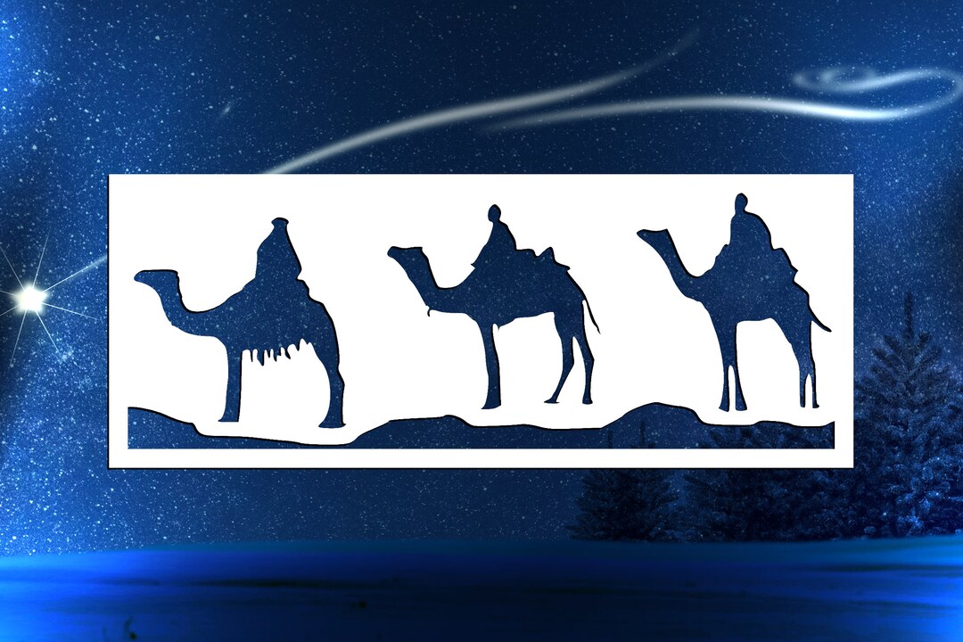 Three Wise Men Reusable Stencil (many Sizes) - Etsy