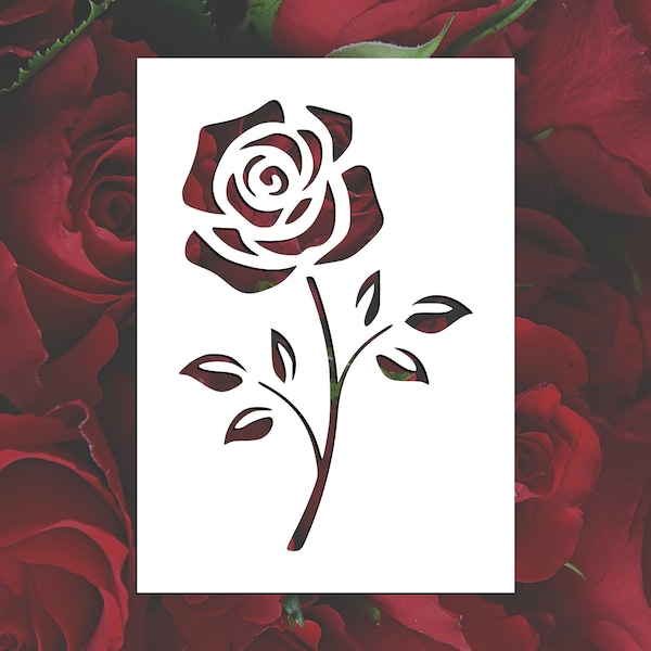 Rose Stencil - Etsy