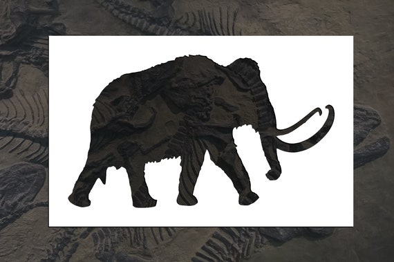 Woolly Mammoth Reusable Stencil many Sizes - Etsy