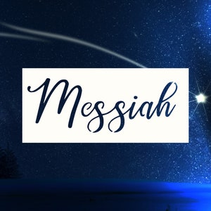 Messiah Reusable Stencil (many Sizes) - Etsy