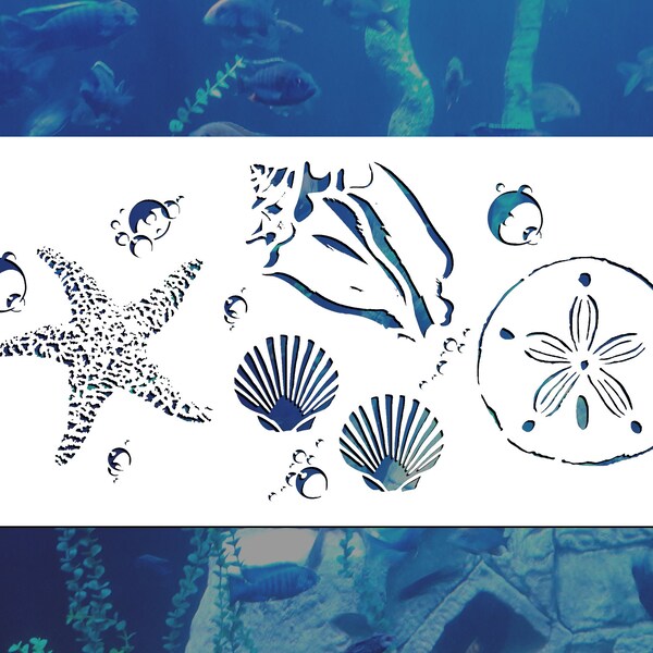 Ocean Stencil - Etsy