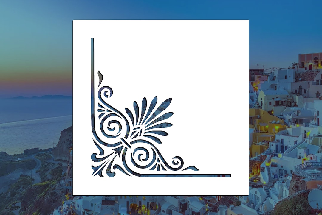 Art Deco Greek Style Corner Stencil (many Sizes) - Etsy