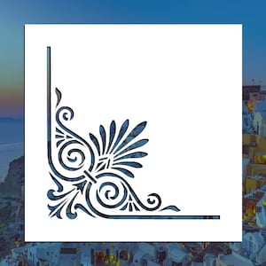 Art Deco Greek Style Corner Stencil many Sizes - Etsy