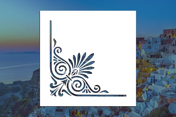 Art Deco Greek Style Corner Stencil many Sizes - Etsy