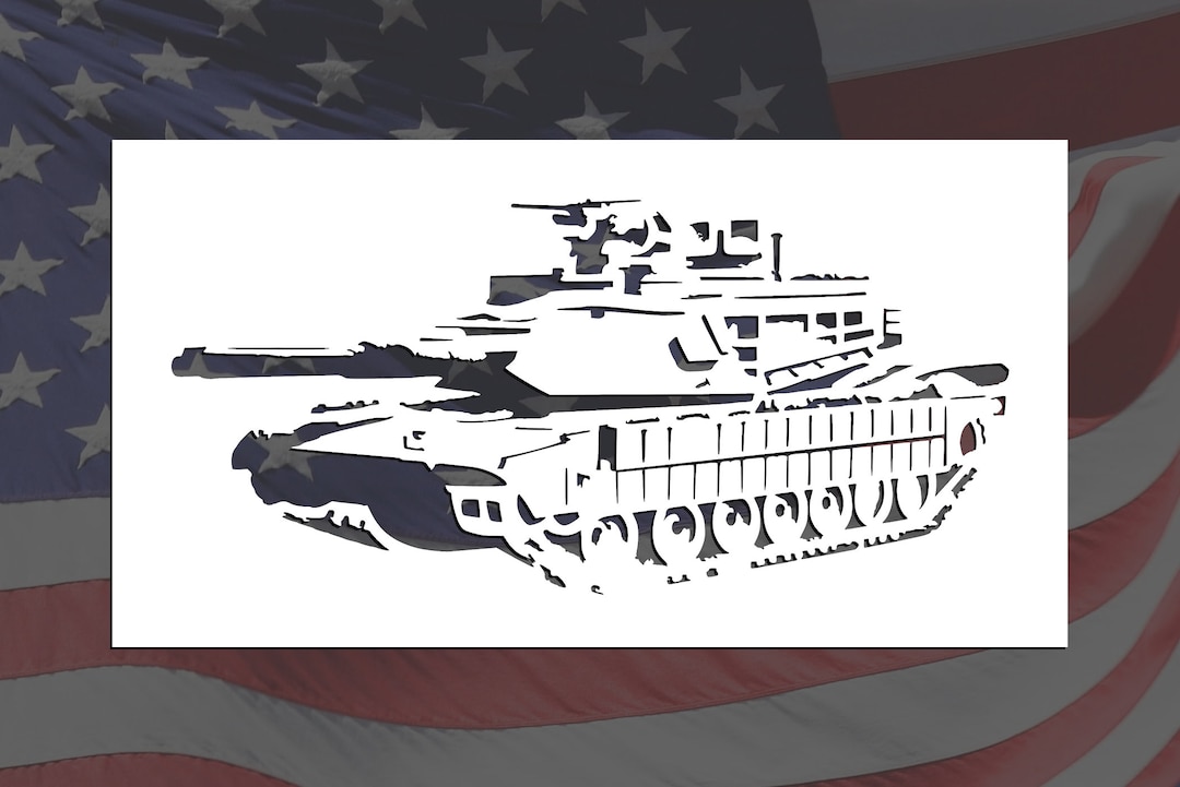 Army Tank Reusable Stencil (many Sizes) - Etsy