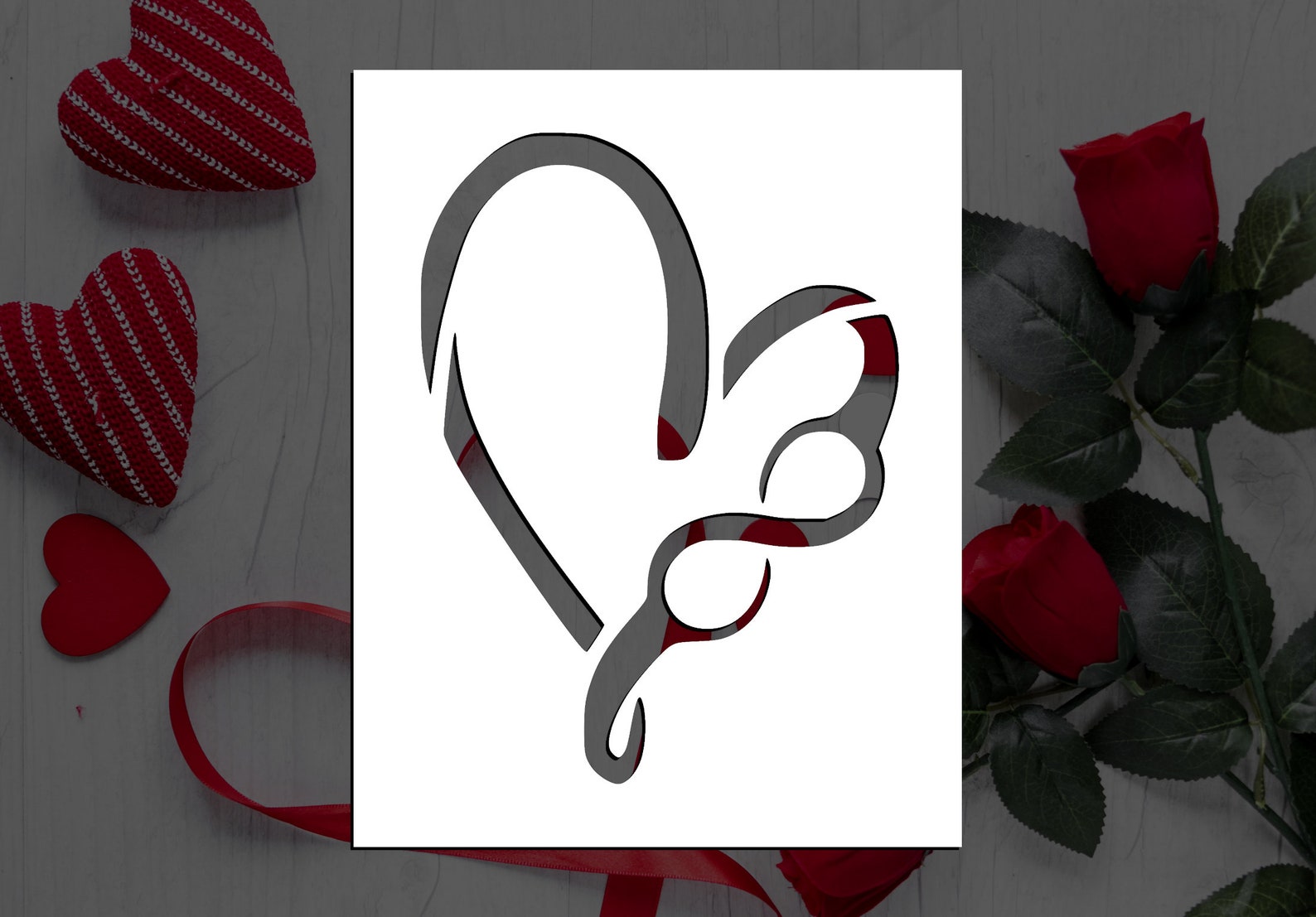 Infinity Heart Reusable Stencil (many Sizes) - Etsy