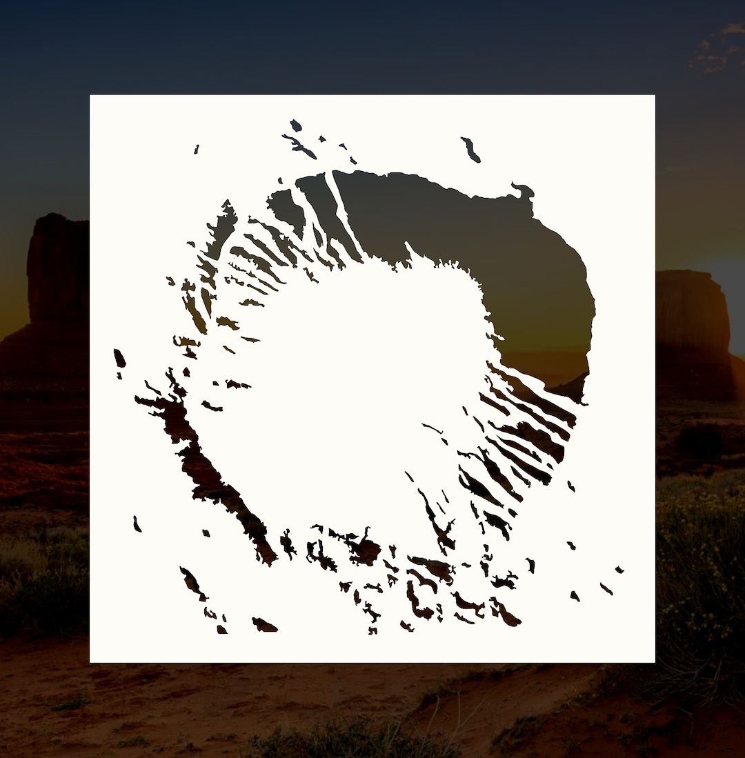 Meteor Crater Reusable Stencil (many Sizes) - Etsy