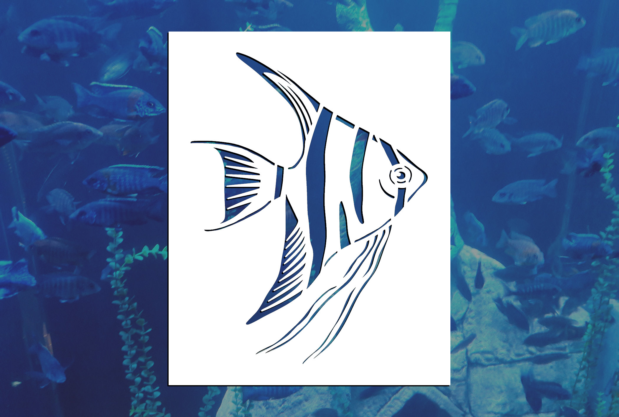 Angel Fish Stencil