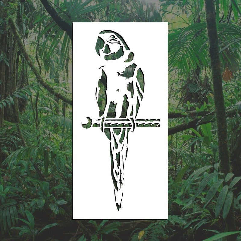 Parrot Stencil - Etsy