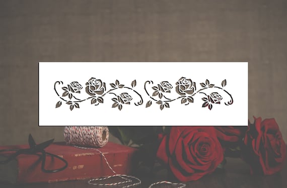 Rose Vine Stencil