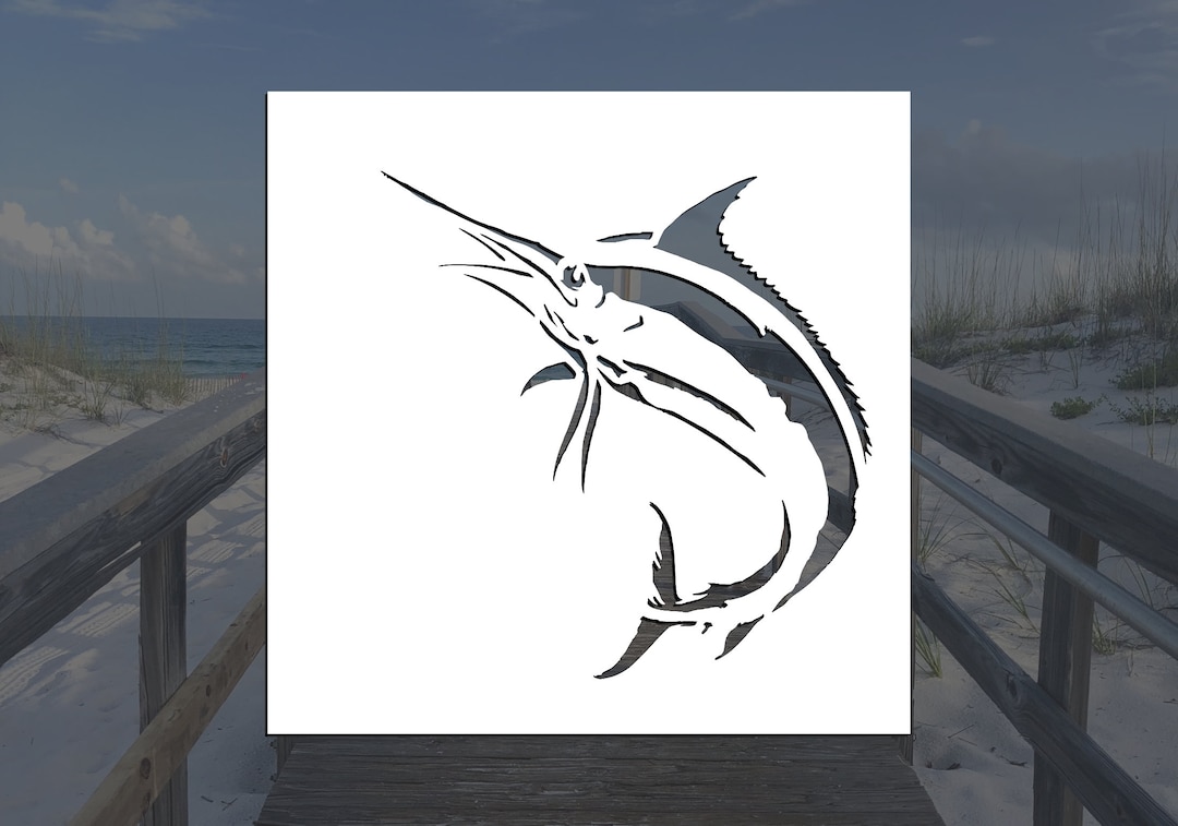 Marlin Reusable Stencil (many Sizes) - Etsy