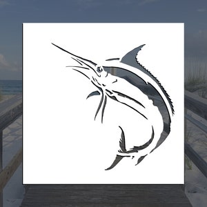 Marlin Reusable Stencil many Sizes - Etsy