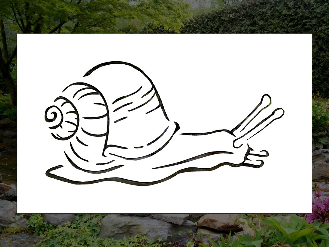 Snail Reusable Stencil (many Sizes) - Etsy