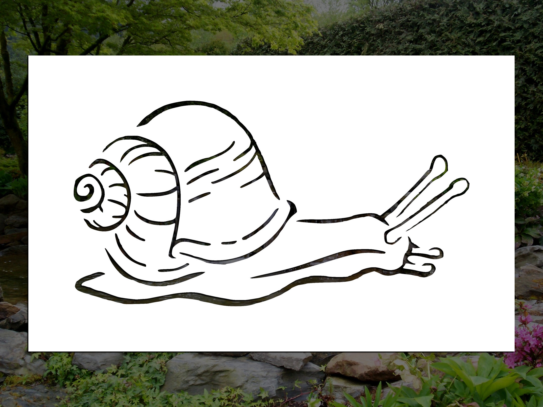 Snail Reusable Stencil many Sizes - Etsy