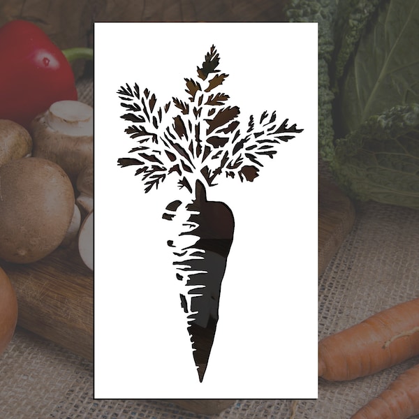 Carrot Stencil - Etsy