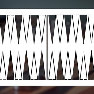 Backgammon Board Reusable Stencil many Sizes - Etsy