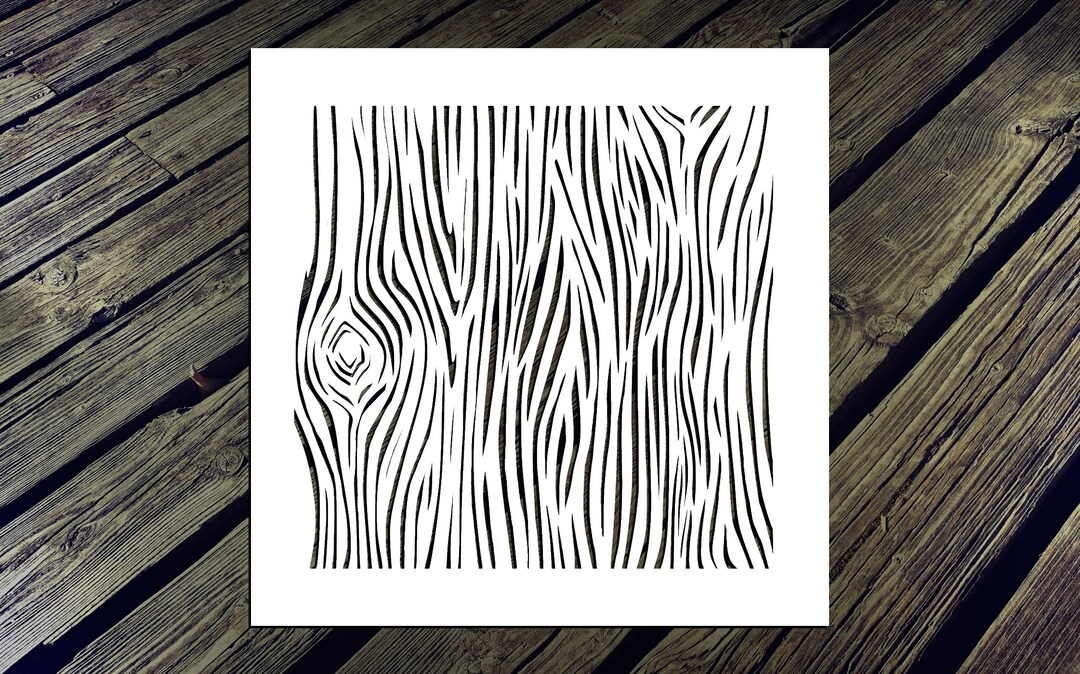 Wood Grain Reusable Stencil (many Sizes) - Etsy