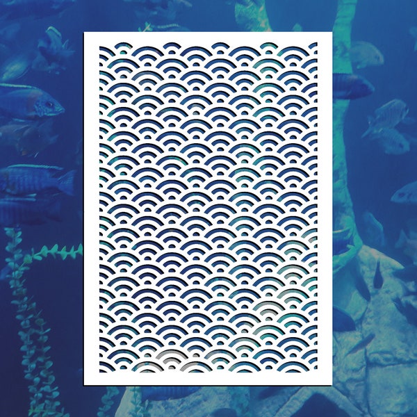 Wave Stencil - Etsy
