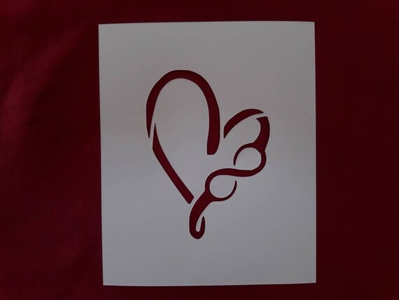 Infinity Heart Reusable Stencil Many Sizes | Etsy