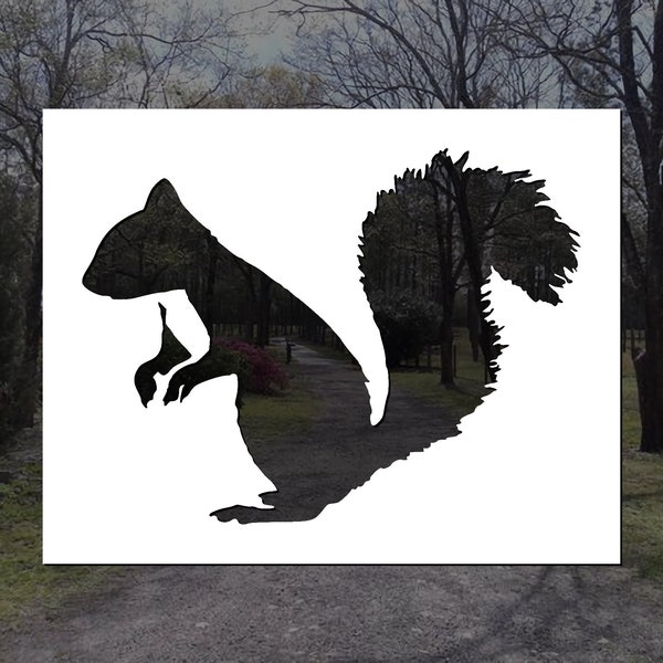 Squirrel Stencil - Etsy