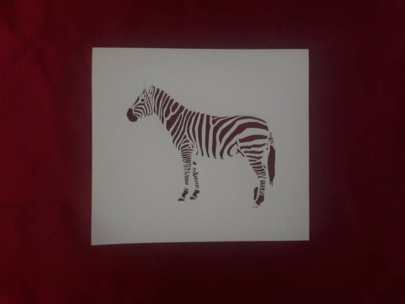 Zebra Reusable Stencil Many Sizes | Etsy