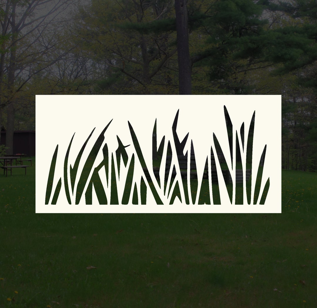 Blades of Grass Reusable Stencil (many Sizes) - Etsy