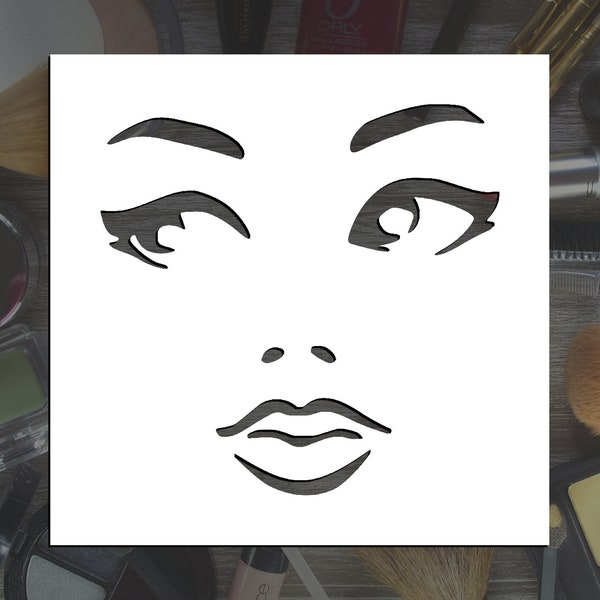 Face Stencil - Etsy
