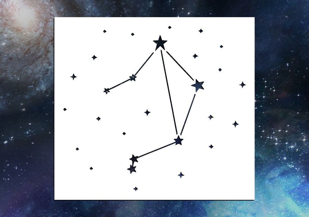 Libra Constellation Reusable Stencil (many Sizes) - Etsy