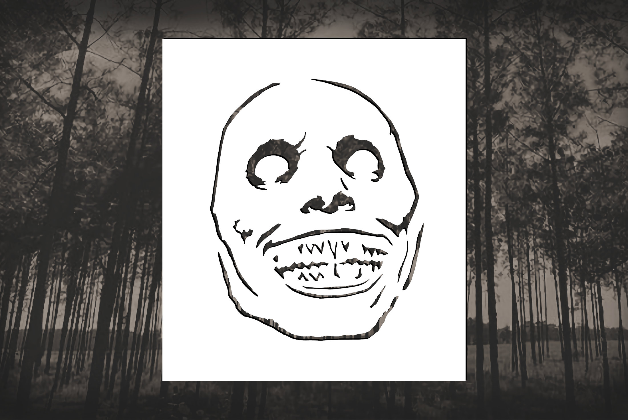 Scary Face Drawing Meme