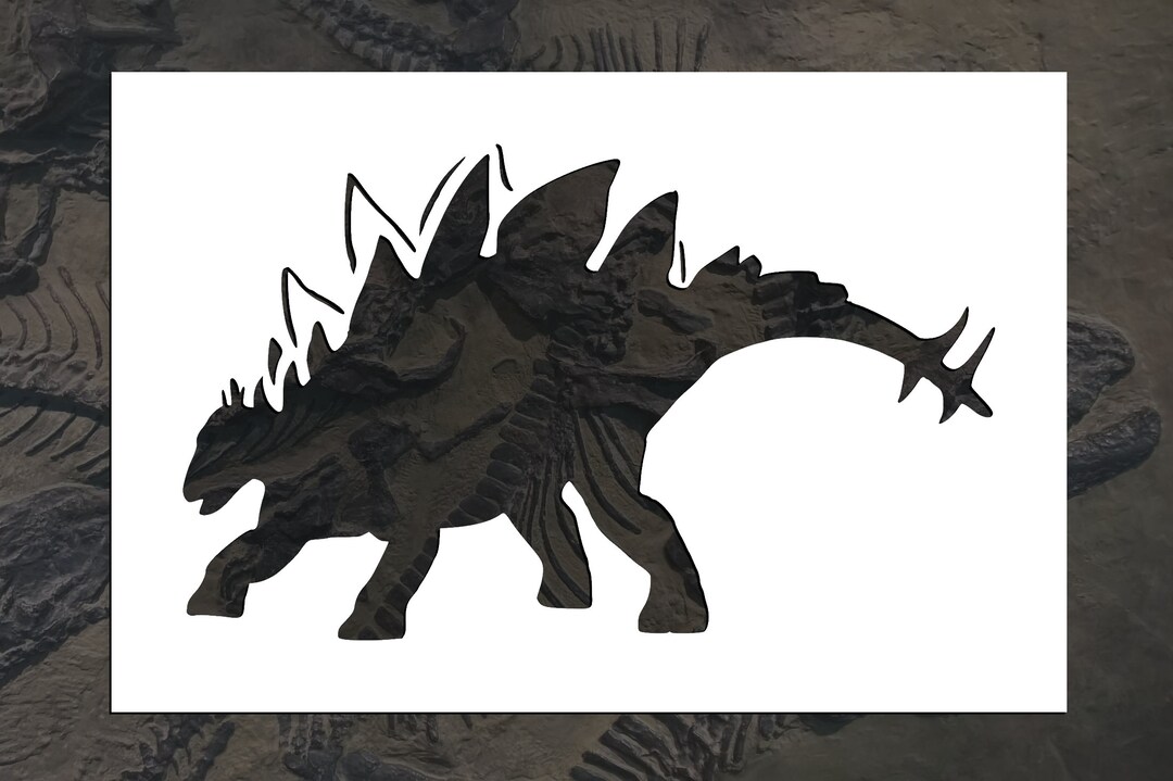 Stegosaurus Silhouette Reusable Stencil (many Sizes) - Etsy