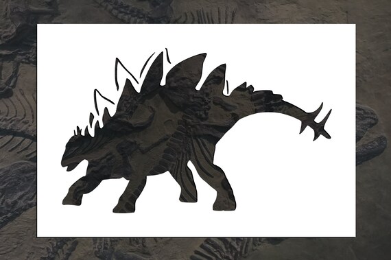 Stegosaurus Silhouette Reusable Stencil many Sizes - Etsy