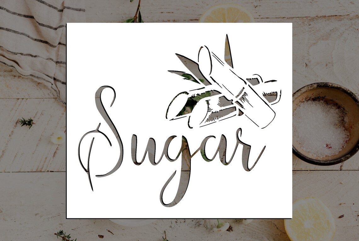 Sugar Reusable Stencil many Sizes - Etsy