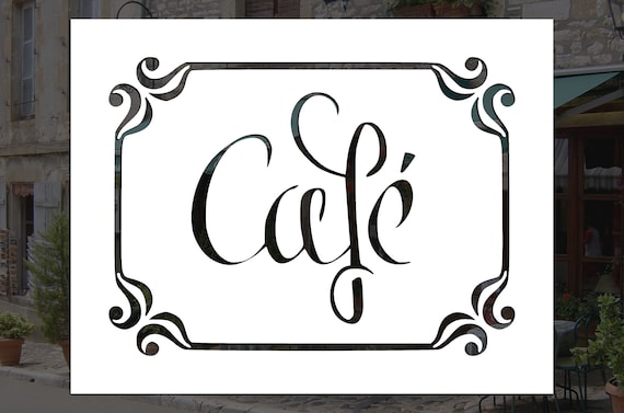 Café Reusable Stencil many Sizes - Etsy