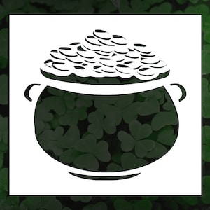 Pot O' Gold Stencil many Sizes - Etsy