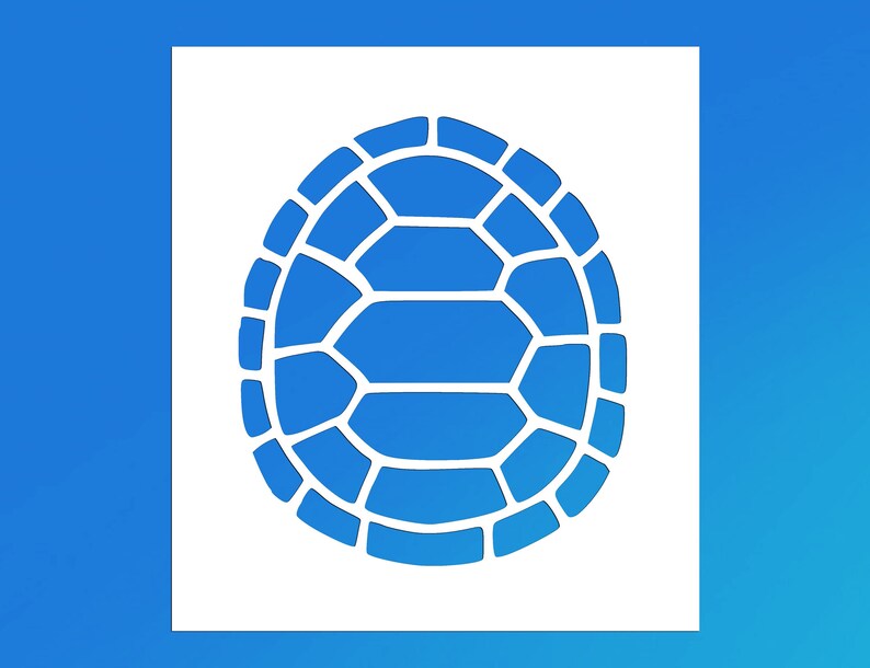 Turtle Shell Reusable Stencil many Sizes | Etsy