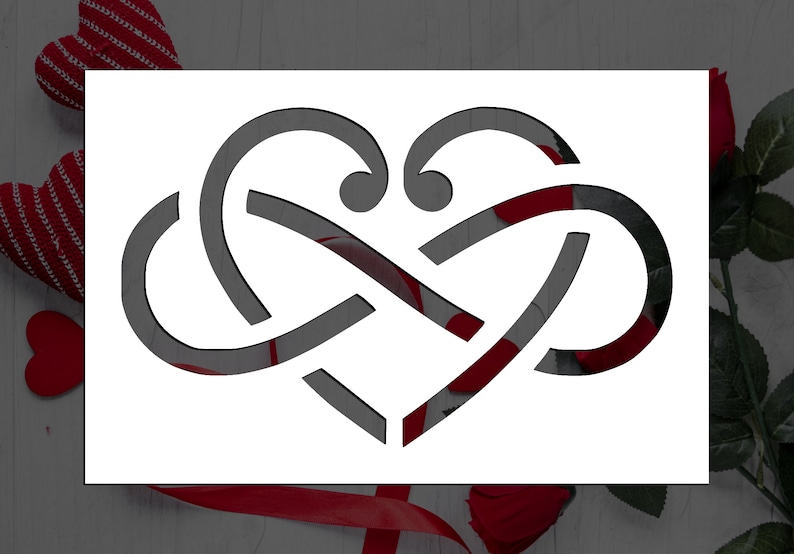 Infinity Heart Reusable Stencil (many Sizes) - Etsy