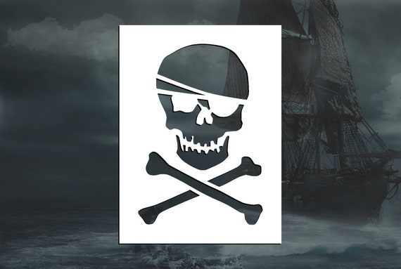 Skull And Crossbones Stencils