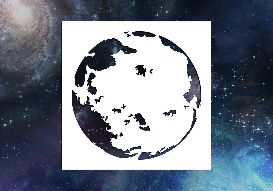 Planet Mars Reusable Stencil (many Sizes) - Etsy