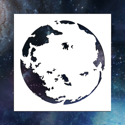 Planet Earth Reusable Stencil many Sizes - Etsy